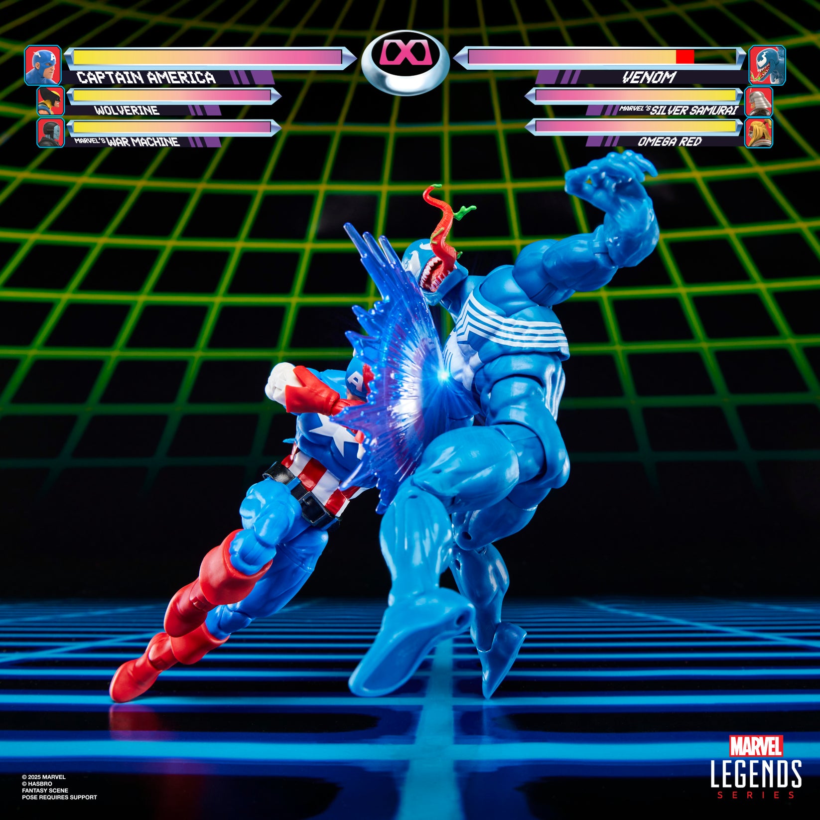 Marvel Legends Series Gamerverse Captain America vs Venom **Damaged Bo ...