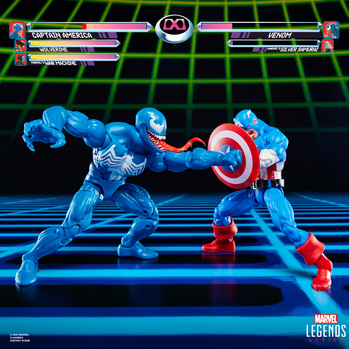 Marvel Legends Series Gamerverse Captain America vs Venom **Damaged Bo ...