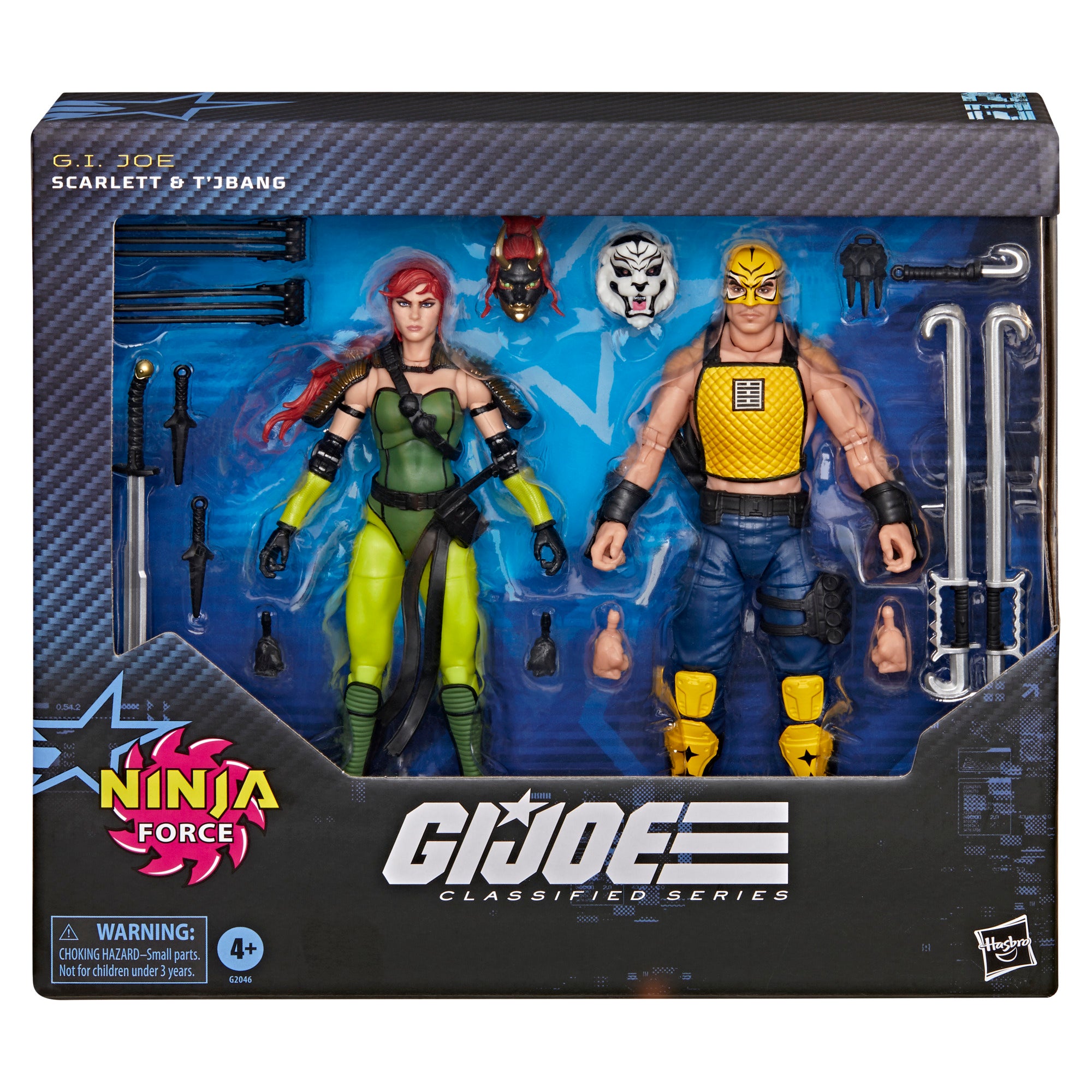 G.I. Joe Classified Series #212, Ninja Force Scarlett and T'Jbang Acti ...