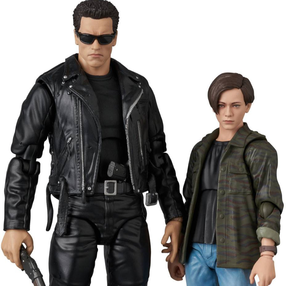MAFEX Terminator 2: Judgment Day - T-800 (T2 Ver.) & John Connor ...