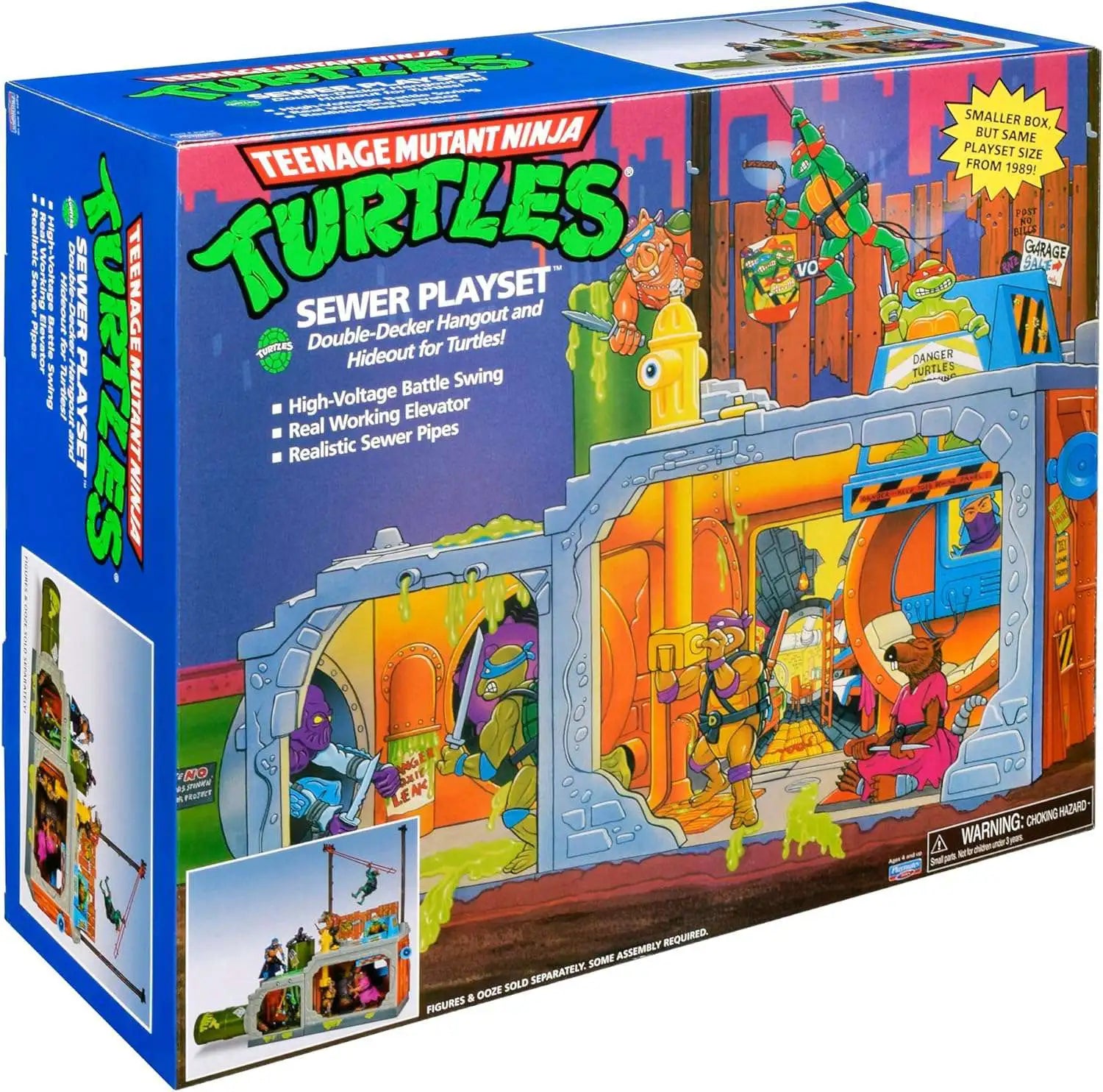 Teenage Mutant Ninja Turtles TMNT 1987 Classic Sewer Exclusive Playset ...