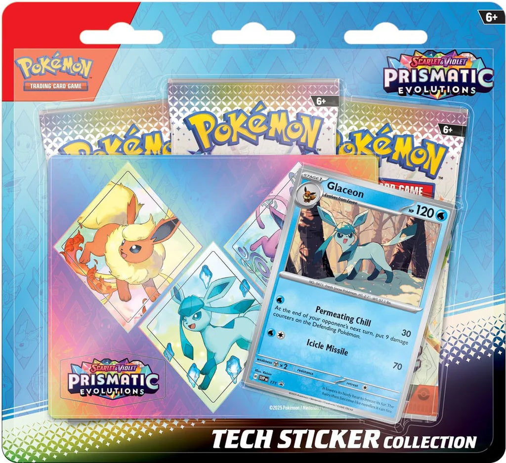 Pokemon SV8.5 Prismatic Evolutions Tech Sticker Collection – Titan Toyz